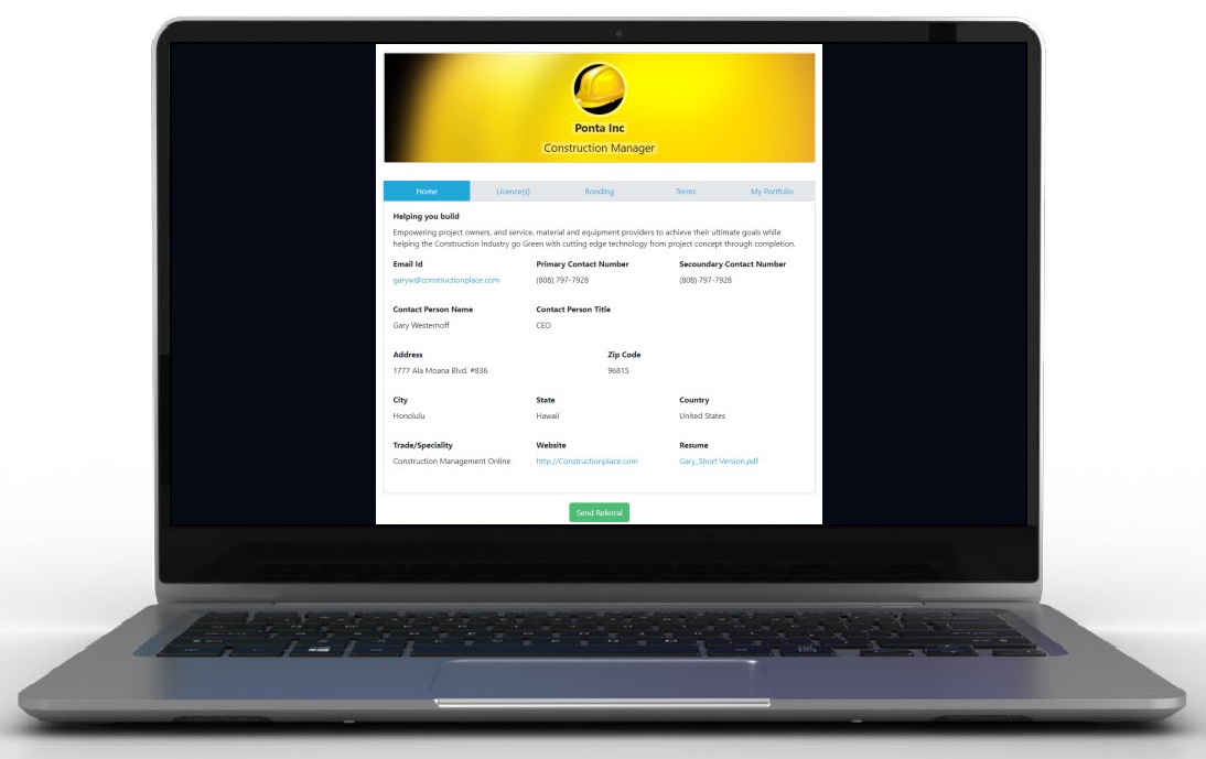 Service Provider - ConstructionPlace.com